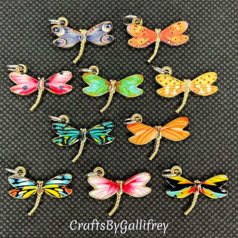 Enamel Dragonfly - Etsy