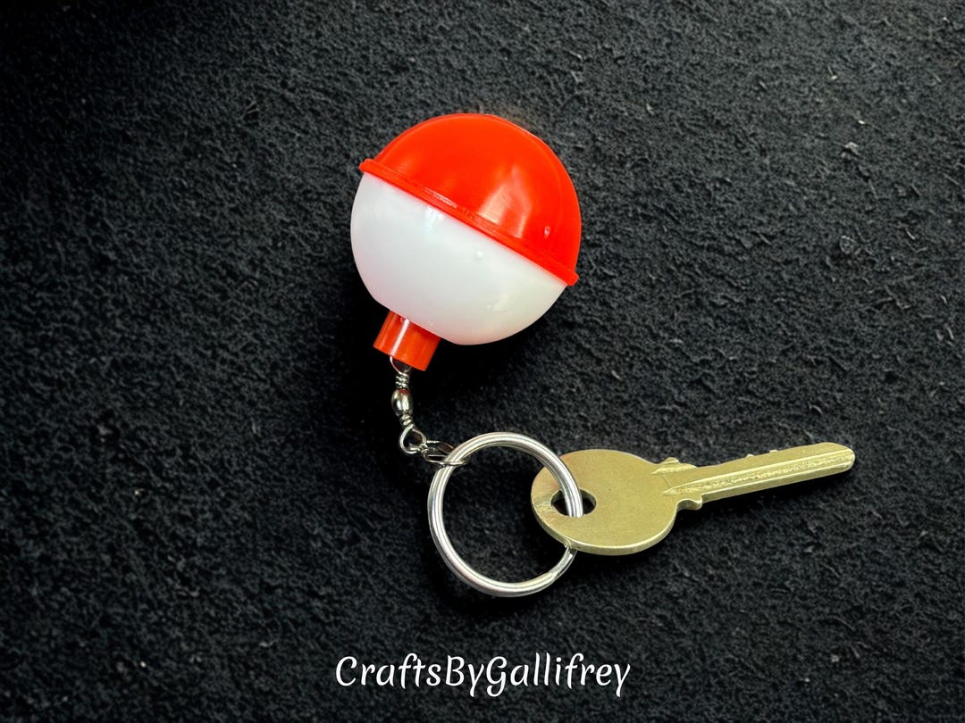 Floating Fishing Bobber Keychain | Boat & Lake House Keychain | Custom ...