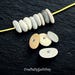 Hand Drilled Assorted Beach Stone Beads: Small Natural Flat Rock Spacer ...