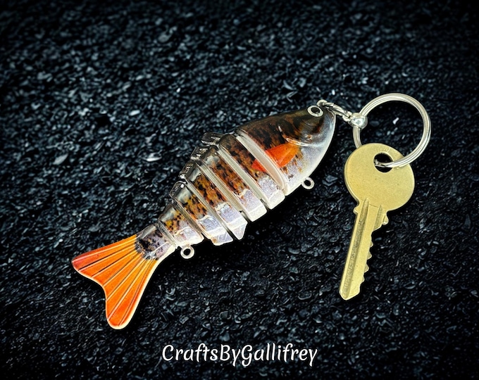 Quirky Fish Bait Beaded Keychains - Etsy