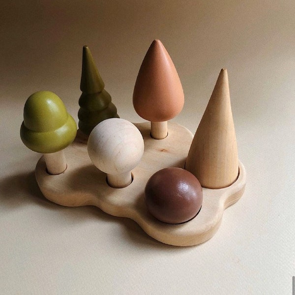Wooden Tree Toy - Etsy