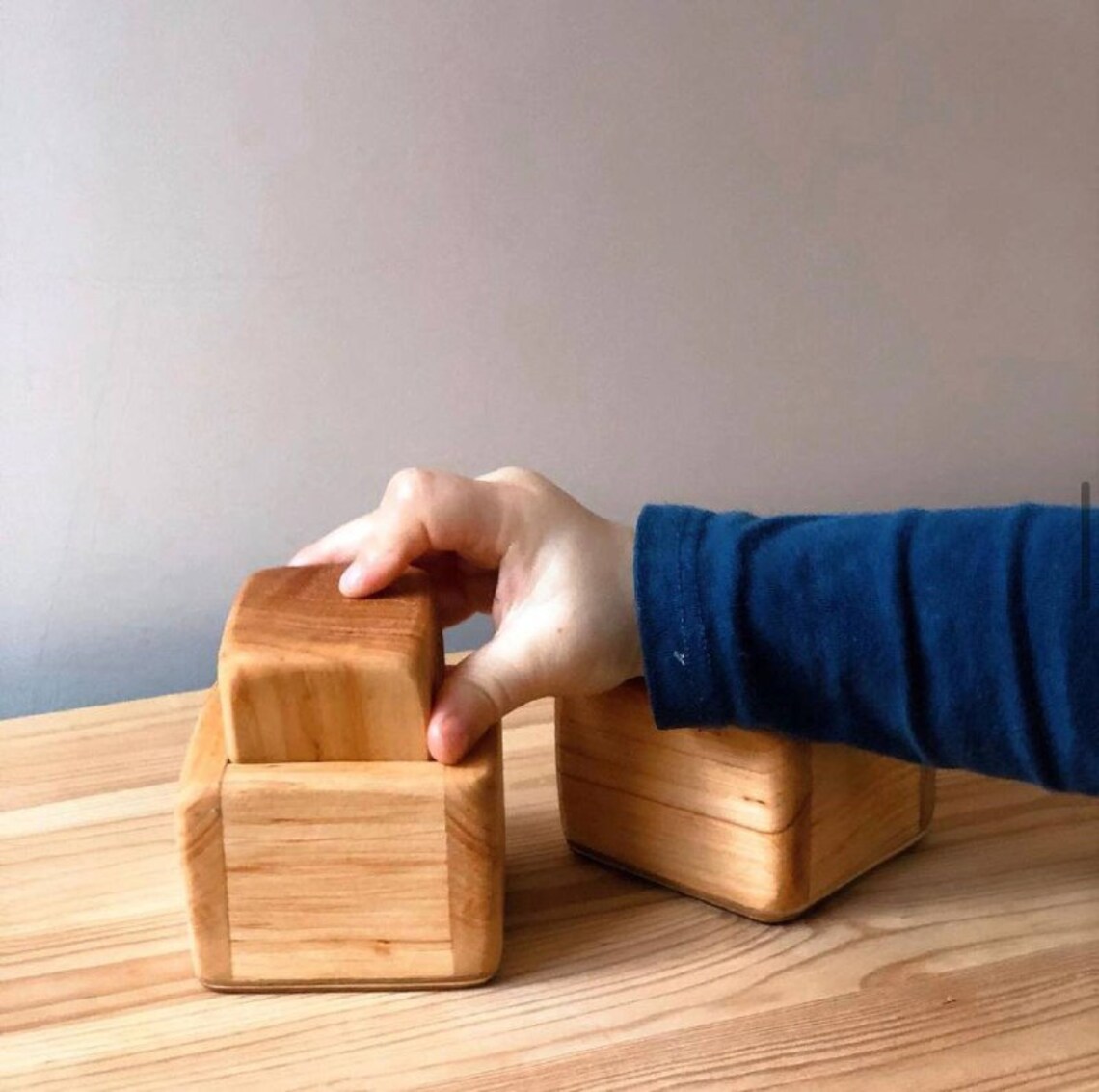 Cube in a Box Montessori Wood Gift Toys Baby Wood Gift Toys - Etsy