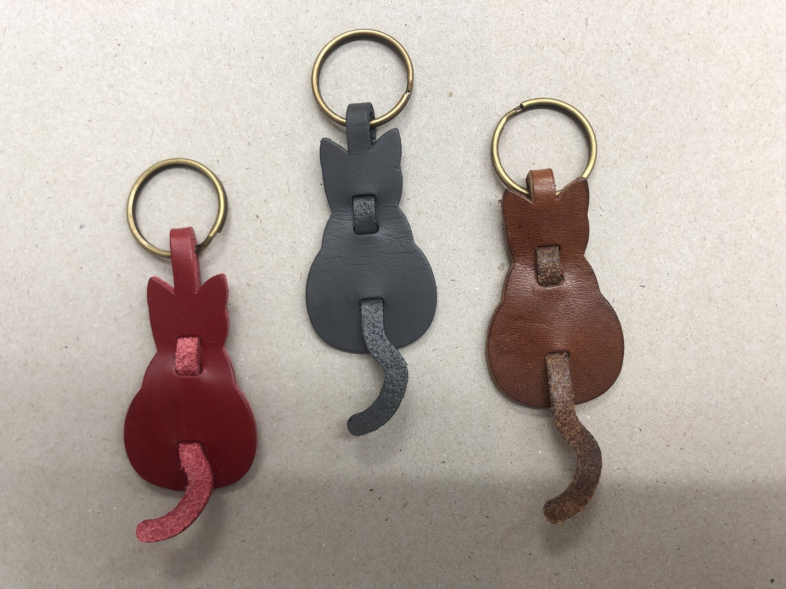 Dog and Cat Key Rings - Genuine Leather - Etsy UK