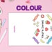 Printable Cute Sweetie Colour in Card / Kids Valentines Colouring Pun ...