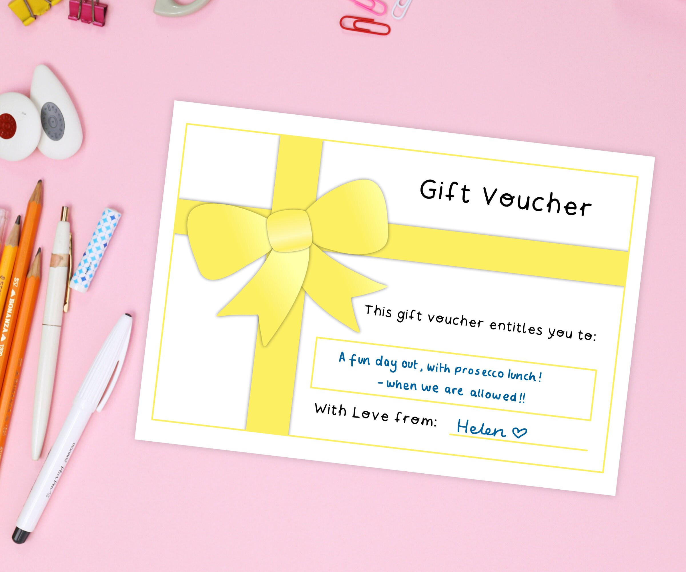 Gift Voucher Coupon Printable Digital Download PDF Bundle - Etsy