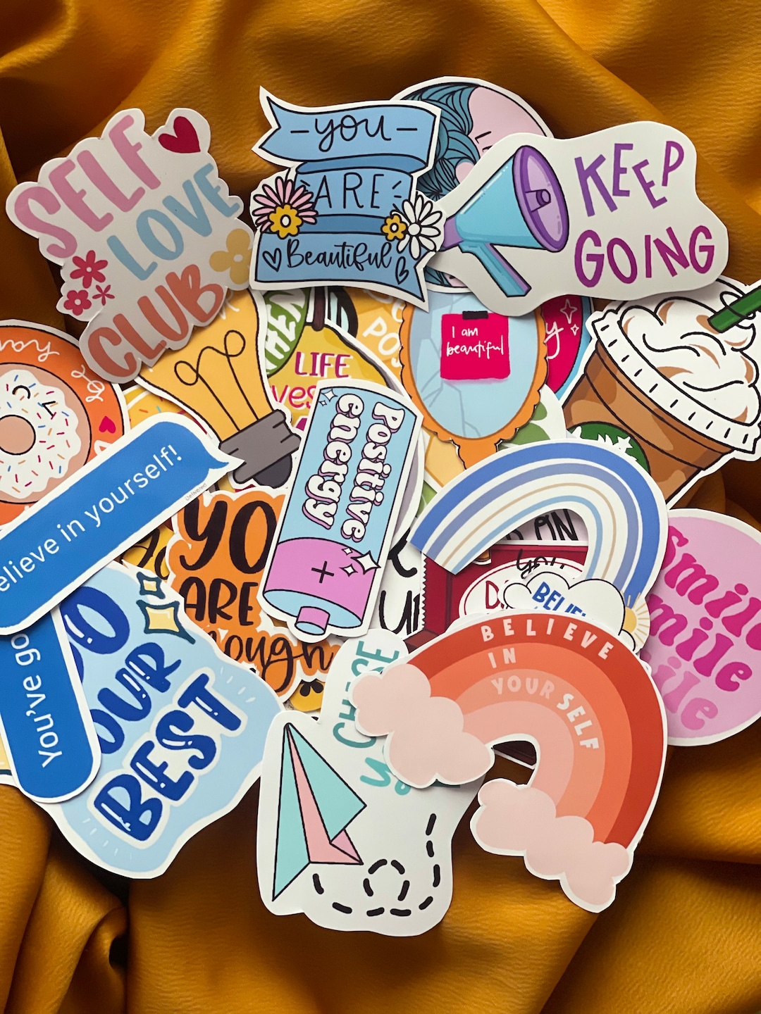 26 Vinyl Self Love Stickers, Positive Stickers, Waterproof Reusable ...