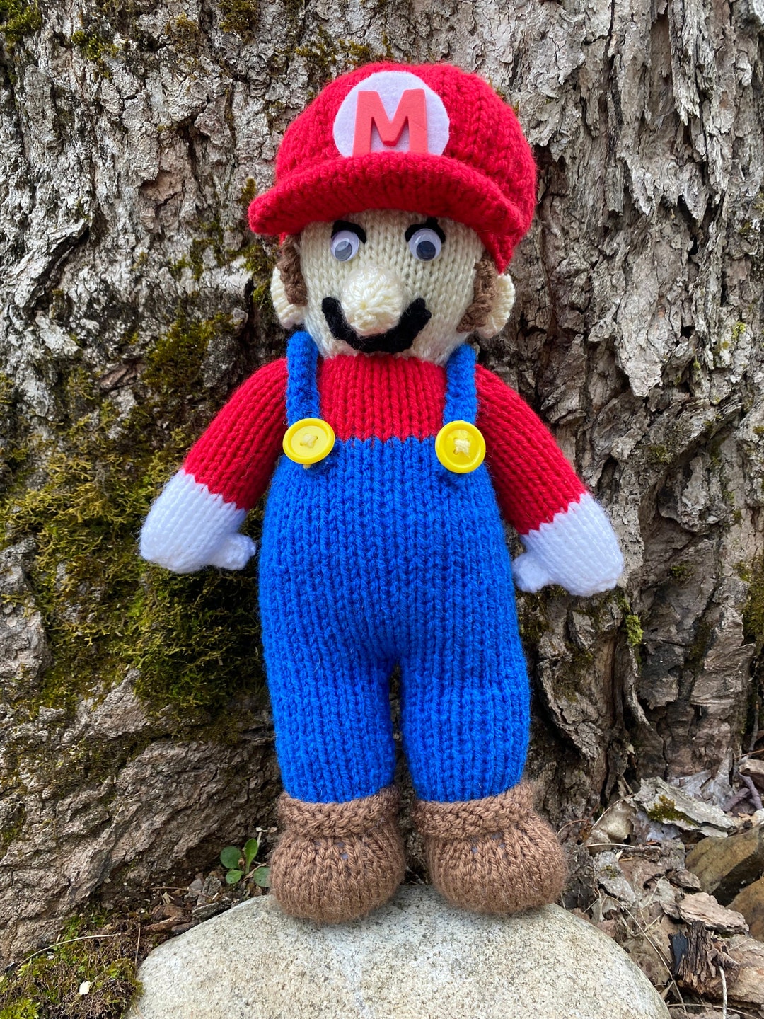 Mario // Super Mario // Mario Inspired Hand Knit Toy - Etsy UK