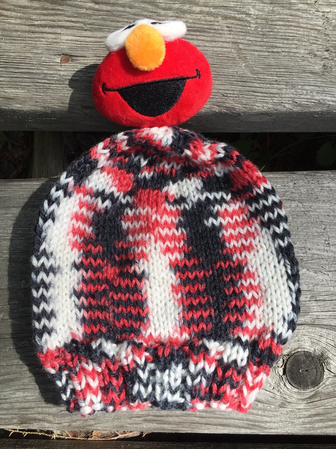 Children’s Knit Beanie - Elmo - Etsy