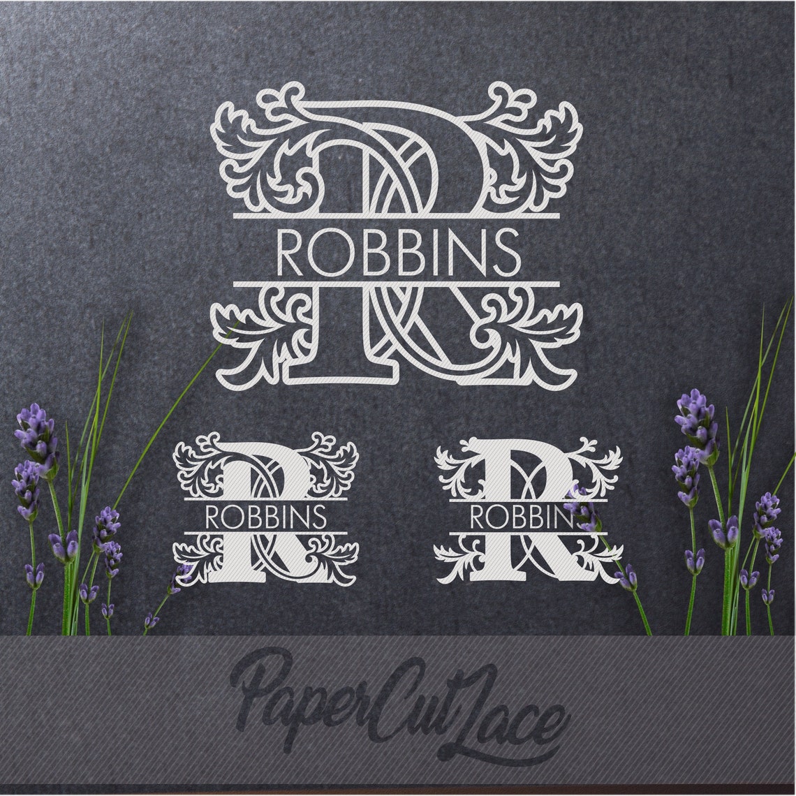 R Split Monograms Swirls Letter SVG files for Cricut | Etsy