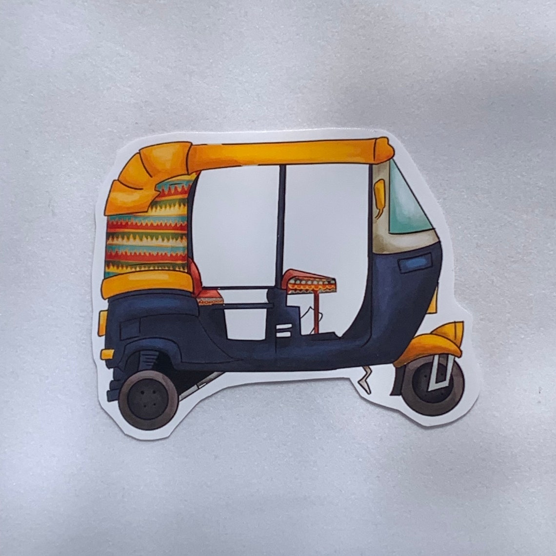 Rickshaw Sticker Indian Pakistani Desi Stickers - Etsy