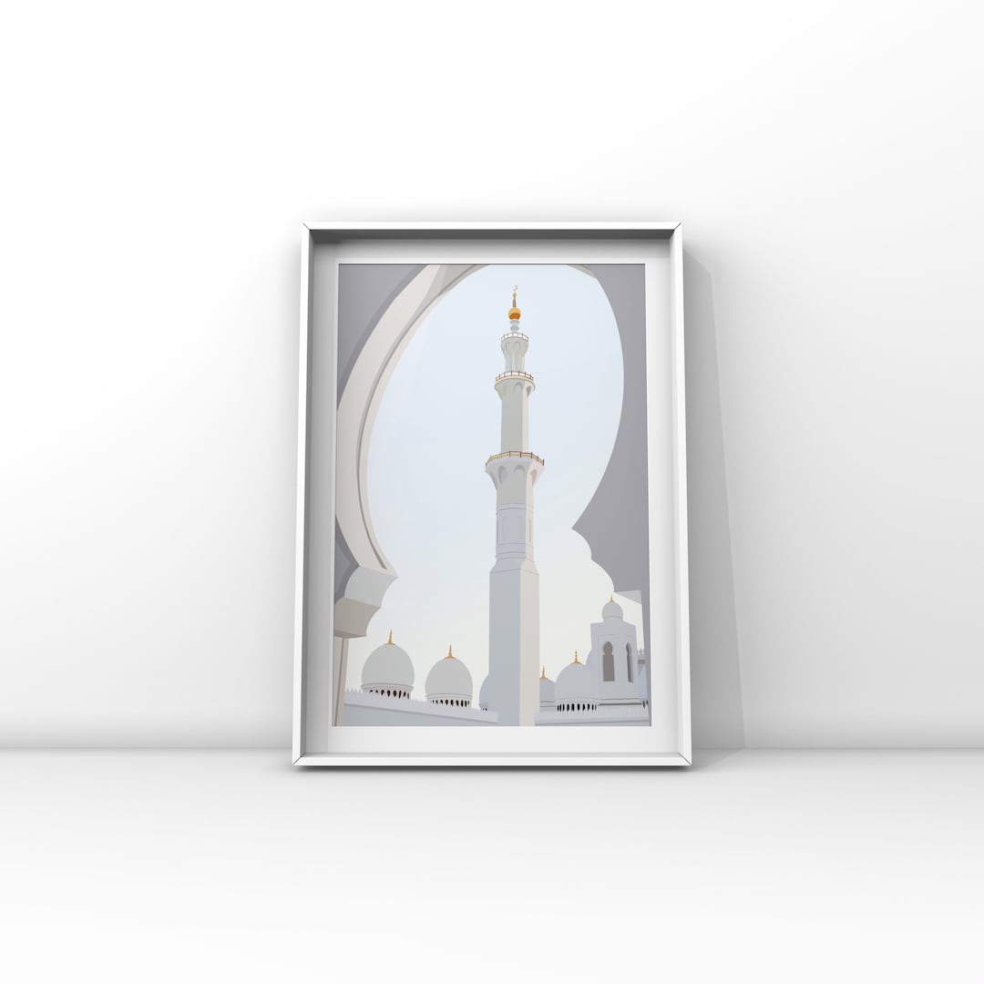 Sheikh Zayed Mosque Art Print - Etsy