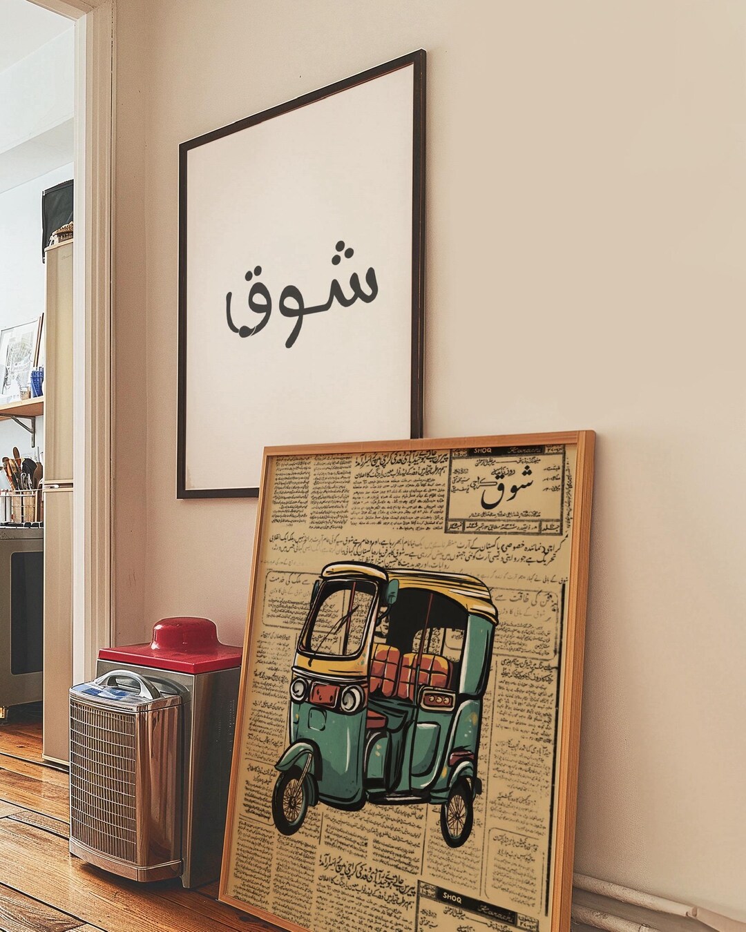 Vintage Rickshaw Art Print - Etsy UK