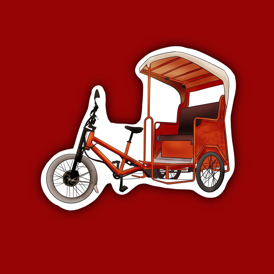 Rickshaw Sticker | Indian Pakistani Desi Stickers - Etsy