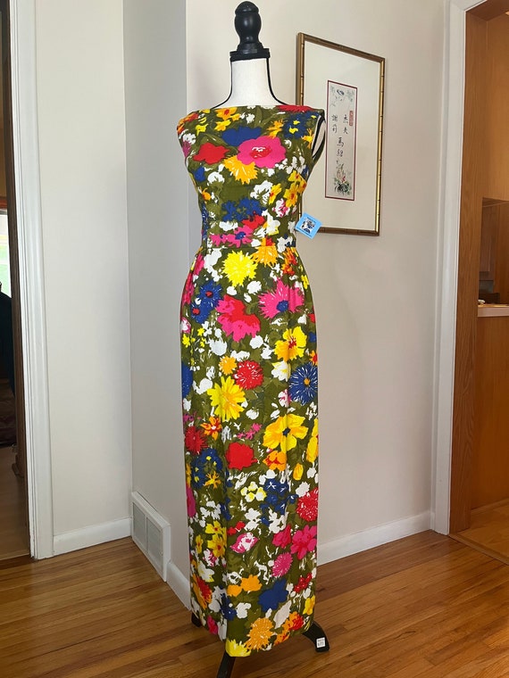 colorful maxi dress vintage - Gem