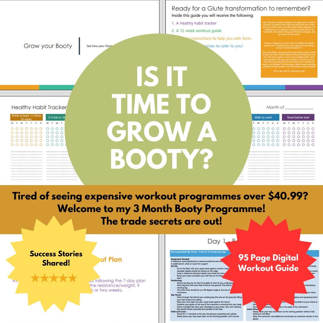 Transform Your Glutes 12-week Booty Workout Plan Comprehensive Guide ...