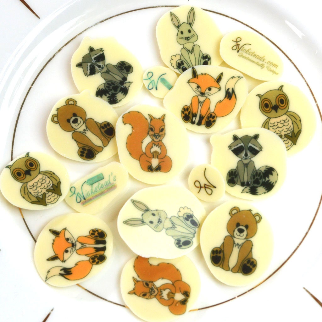 Edible Forest Animals Transfer Sheets Sugar Art Stamps for - Etsy