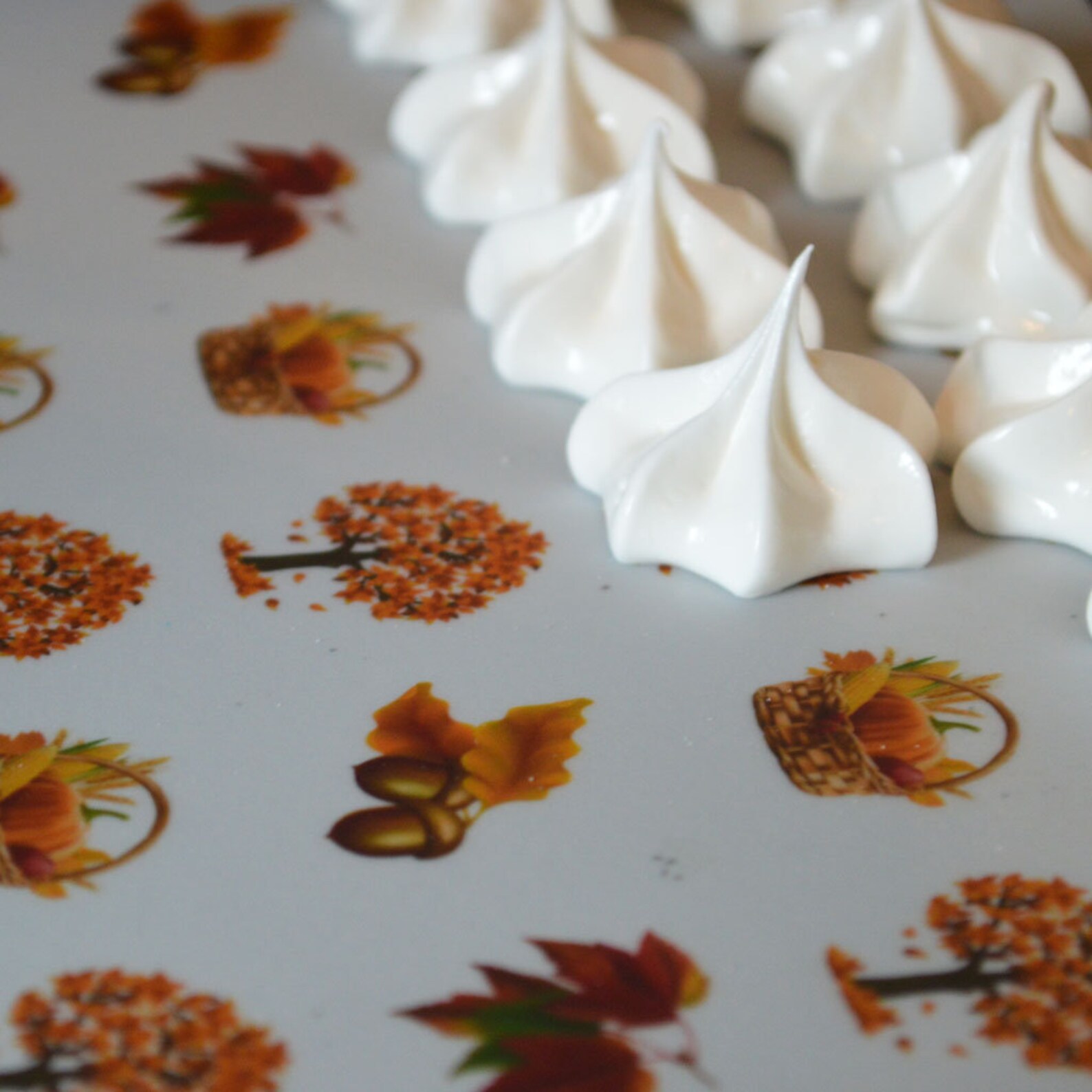 Edible Autumn Fall Transfer Sheets Sugar Art Stamps Golden - Etsy
