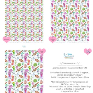 Edible Under the Sea Transfer Sheets Sugar Art Stamps Beach Ocean ...
