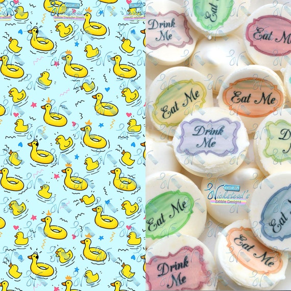 Edible Rubber Duck Chintz Transfer Sheets Sugar Art Stamps - Etsy Canada