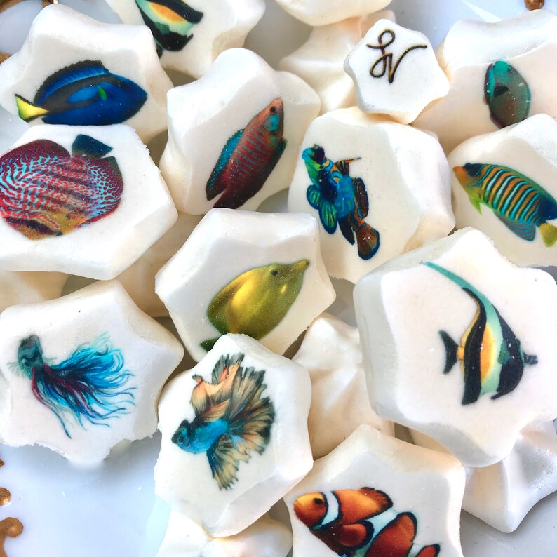 Edible Tropical Fish Transfer Sheets Sugar Art Stamps Tropic Sea Ocean ...