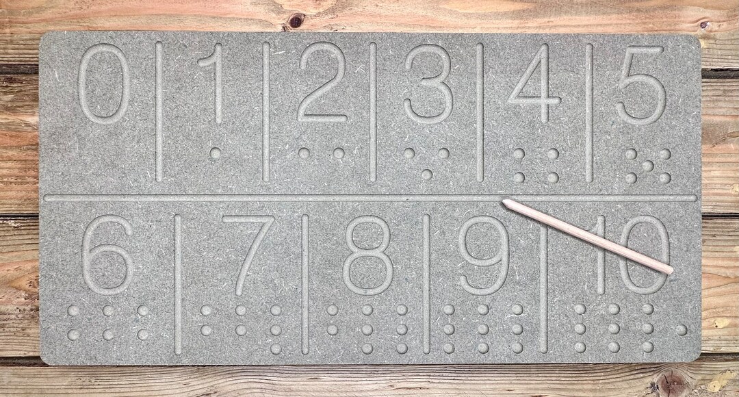 Wooden Number Tracing Board, Montessori Learning, Preschool Activities ...