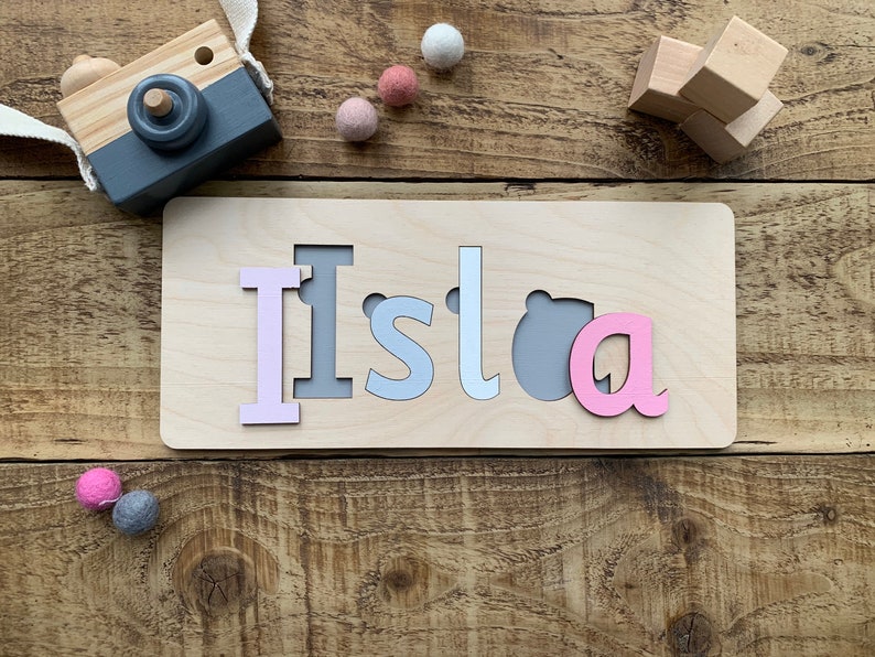Children's Personalised Name Jigsaw Wooden Jigsaw - Etsy UK