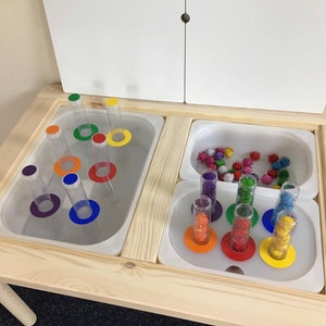 Flisat Colour Sorting Activity, Sensory Play, Flisat Insert, Trofast ...