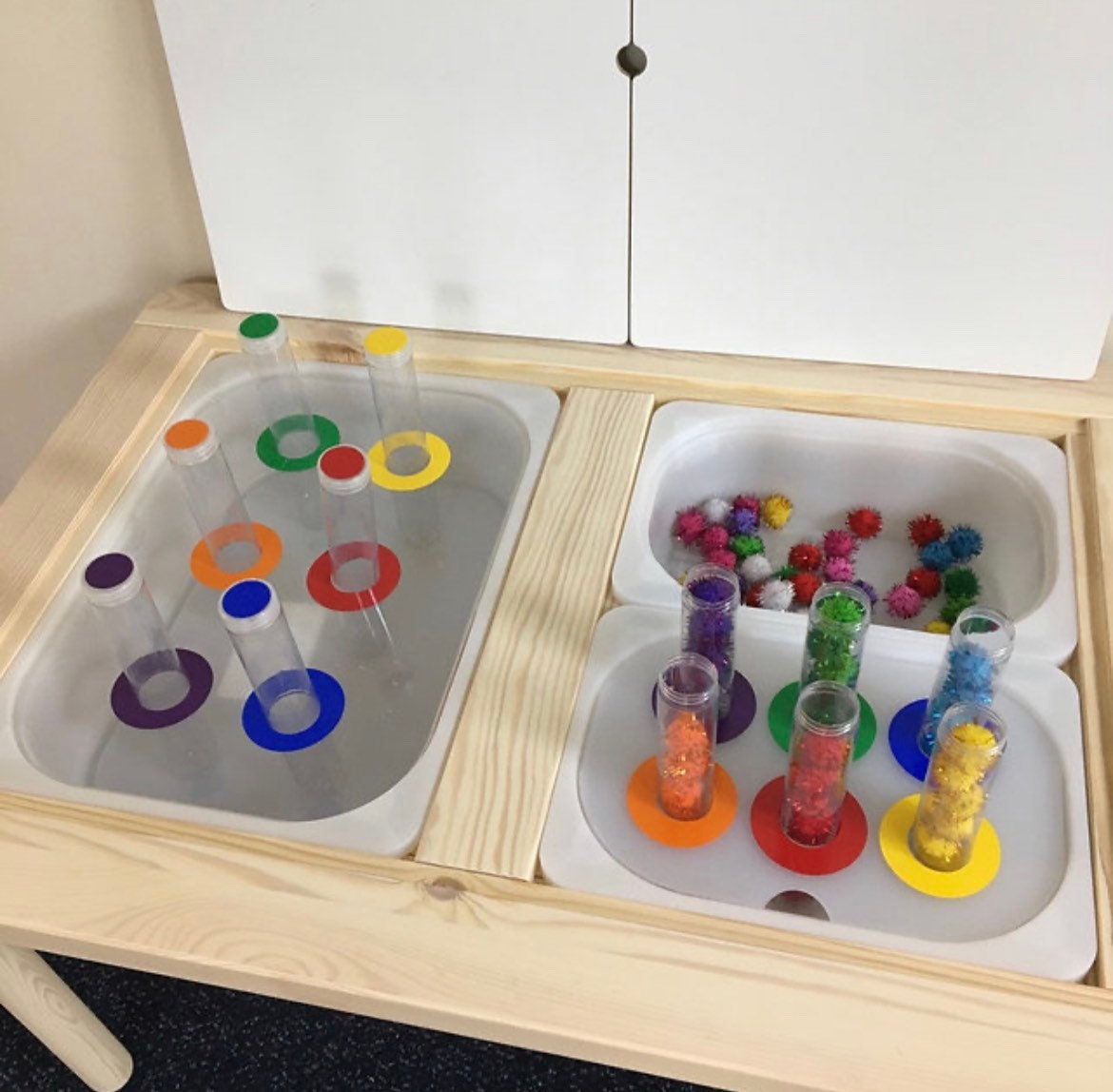 Flisat Colour Sorting Activity Sensory Play Flisat Insert - Etsy UK