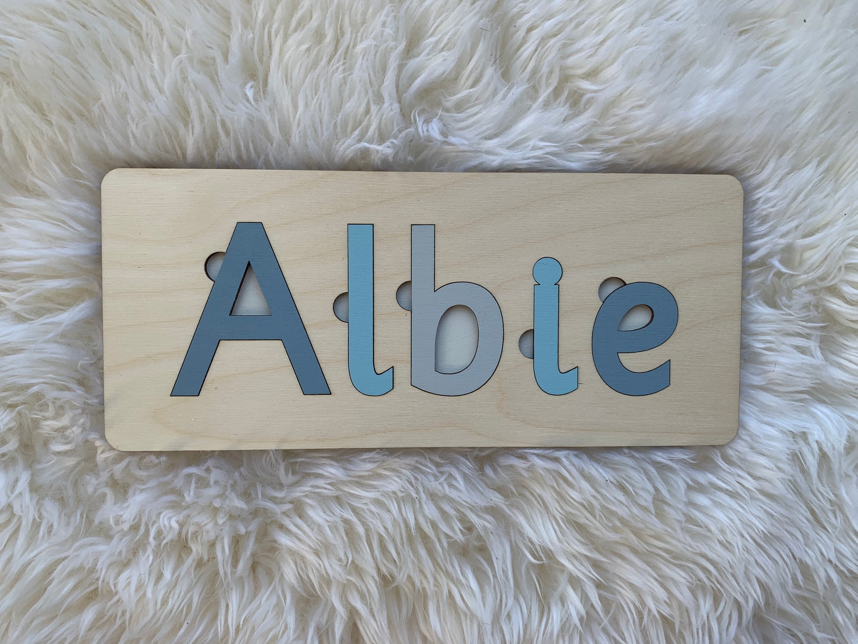 Children's Personalised Name Jigsaw Wooden Jigsaw - Etsy UK