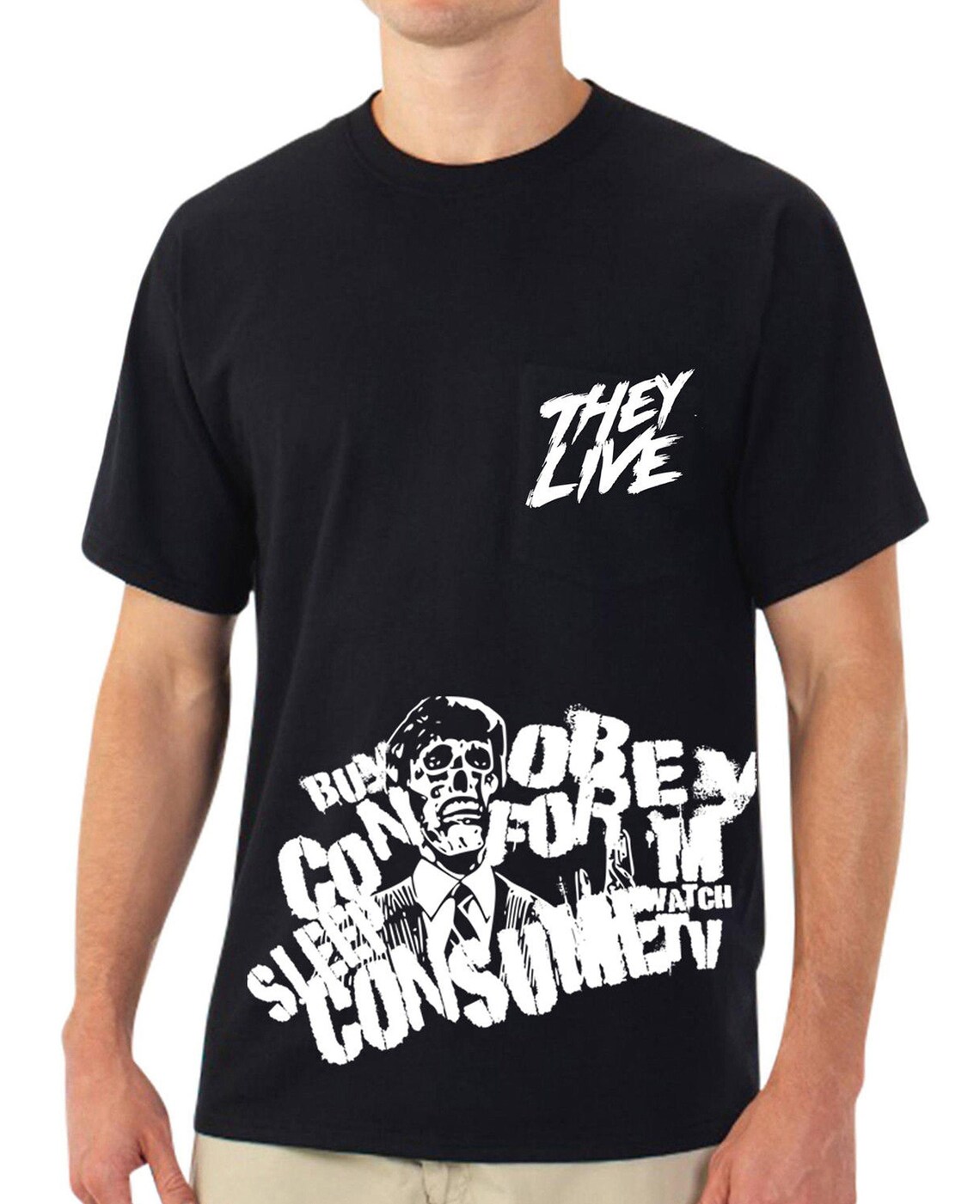 They Live Tshirt Print Obey Conform Eat Sleep Tv T Shirt Art - Etsy