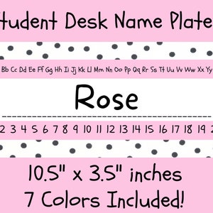 Printable Classroom Name Tags, Nameplates for Desks, Teacher Printable ...