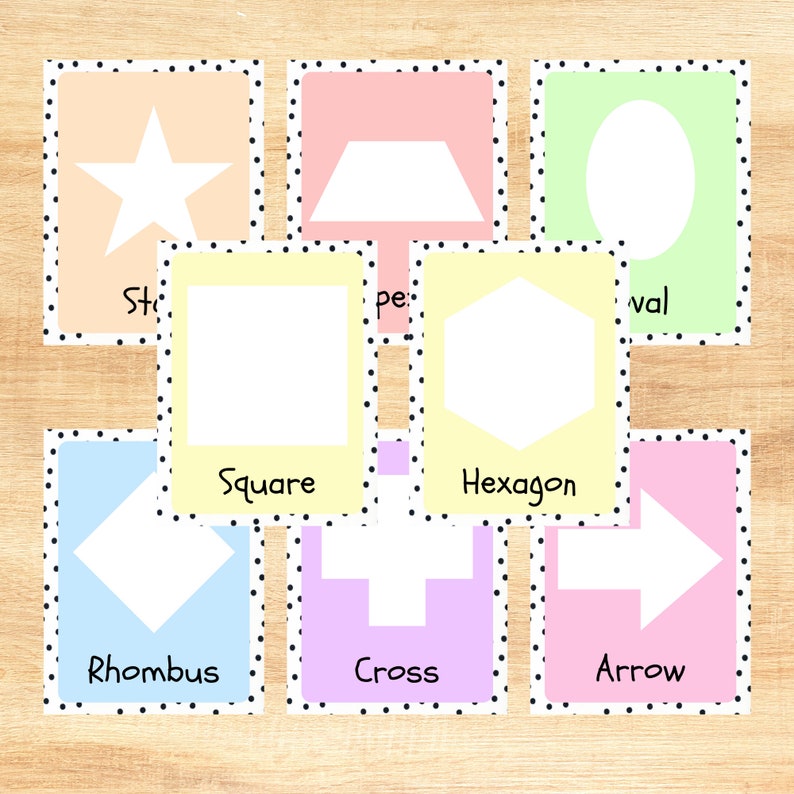 Classroom Posters Elementary School, Printable Shape Posters for ...