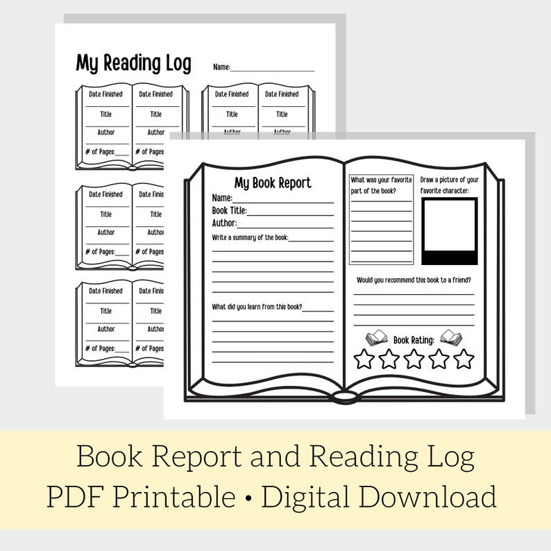 Homeschool Worksheets for Teachers, Book Report Template, Activity ...