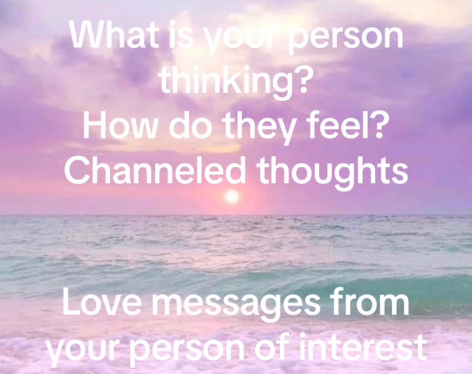 Channeled Love Messages From Your Person Same Hour Fast - Etsy