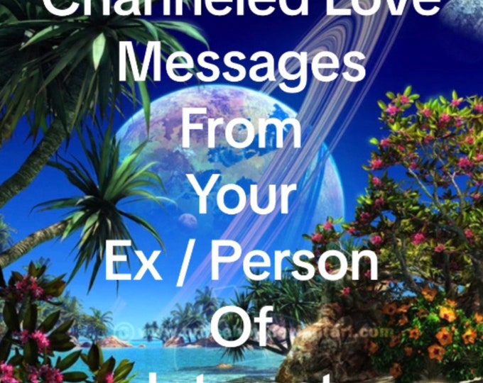 Channeled Love Messages From Your Person Same Hour Fast - Etsy