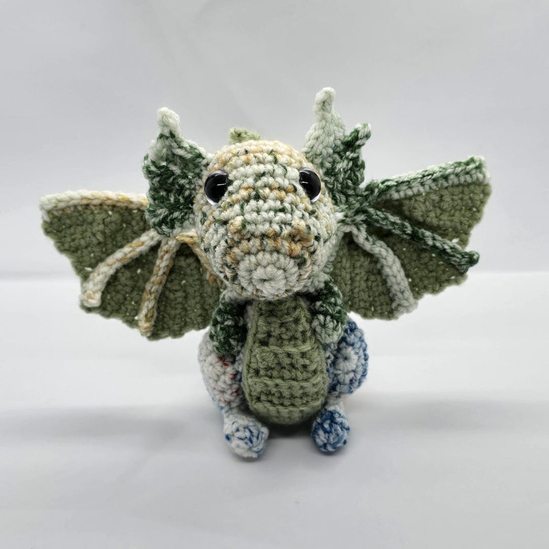 Dragon Plushie, Small Green Dragon, Mythical Creature - Etsy