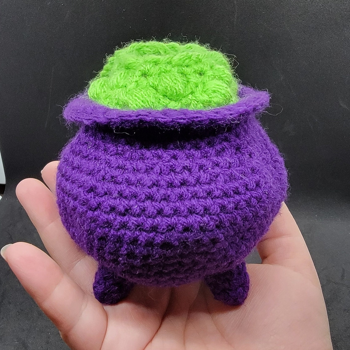 CROCHET PATTERN Witchy Cauldron Draw String Bag Cauldron Dice - Etsy