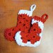 CROCHET PATTERN Mini Christmas Stocking, Granny Square Stocking, Quick ...
