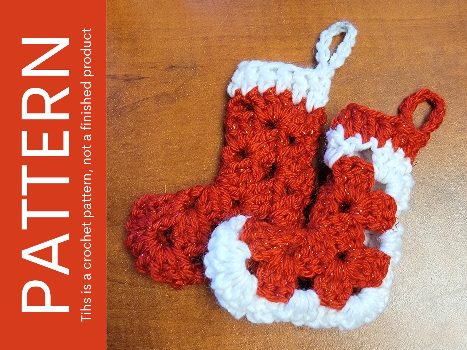 CROCHET PATTERN Mini Christmas Stocking, Granny Square Stocking, Quick ...