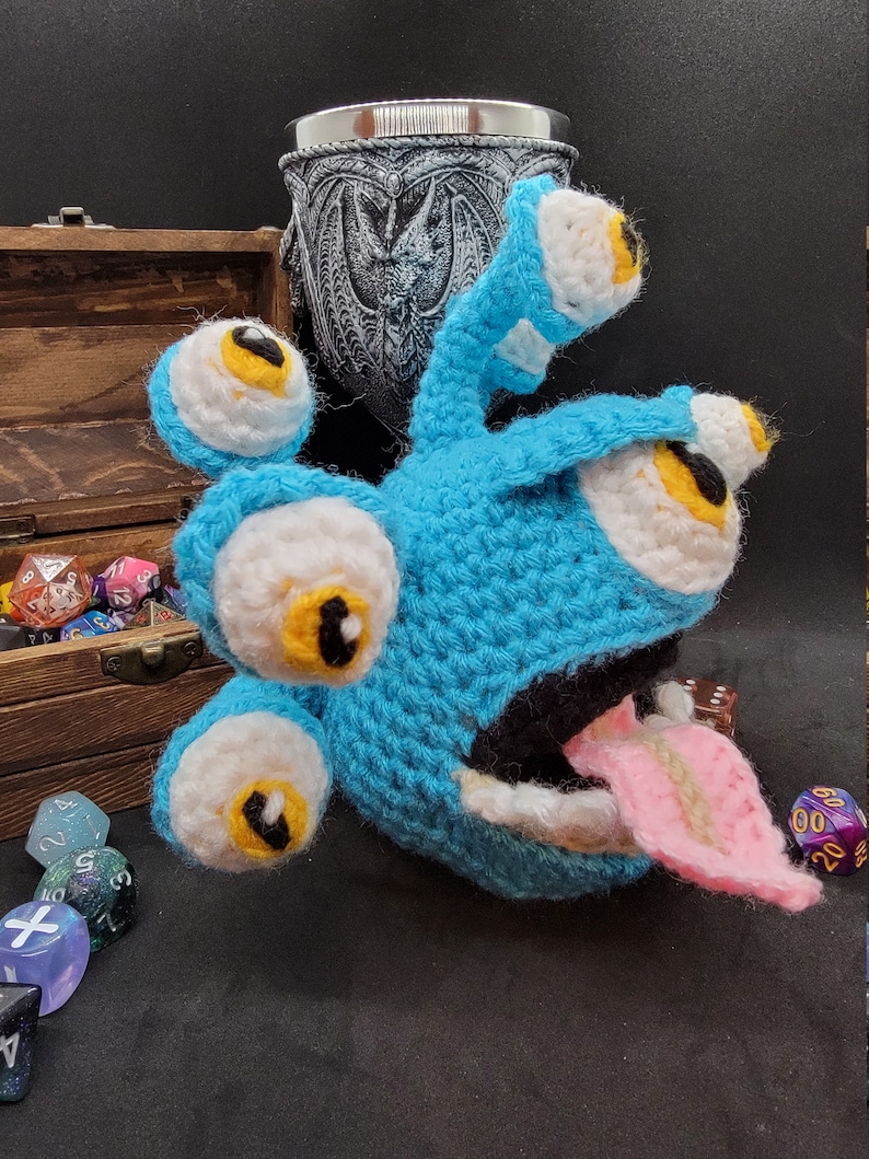 Beholder Plush Crochet Eye Stalk Monster Custom DND Monster - Etsy