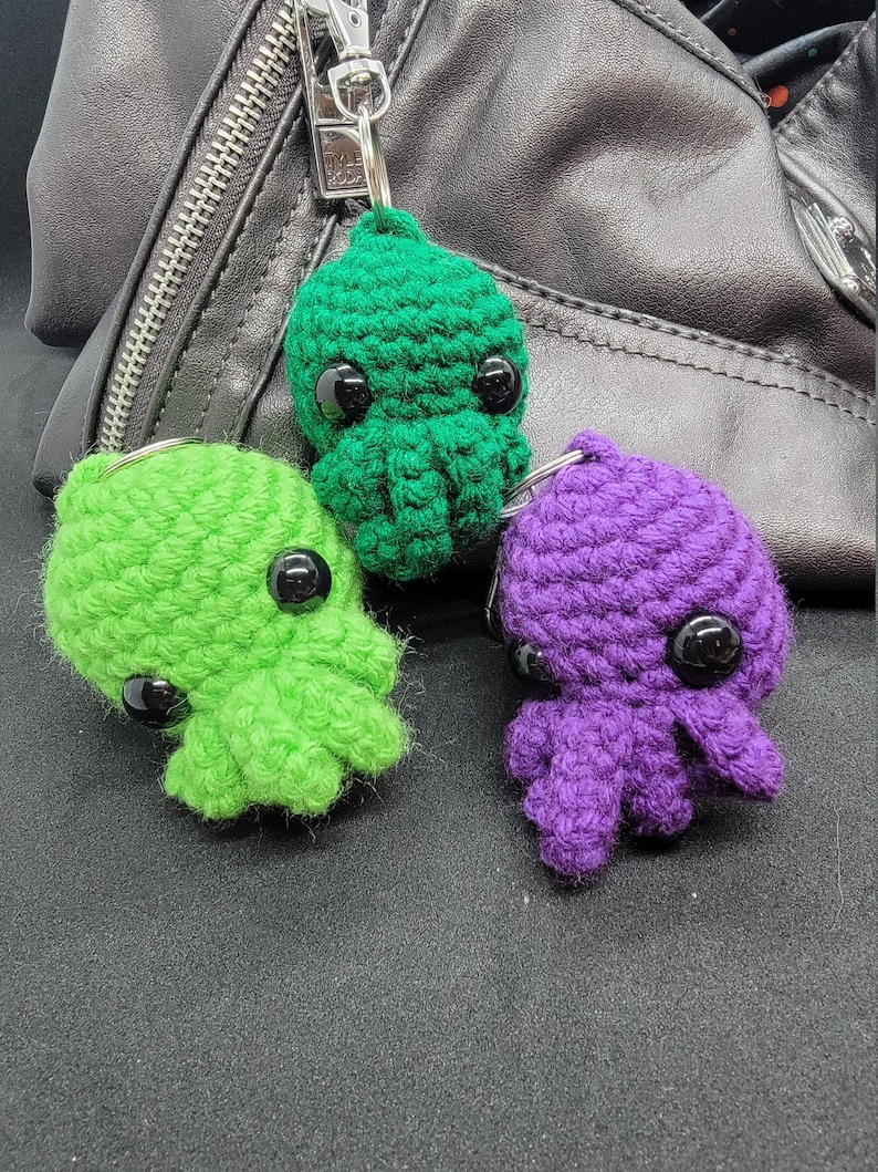 Cthulhu Keychain, Plushie Cthulhu Bag Charm, Cthulhu Backpack Buddy - Etsy