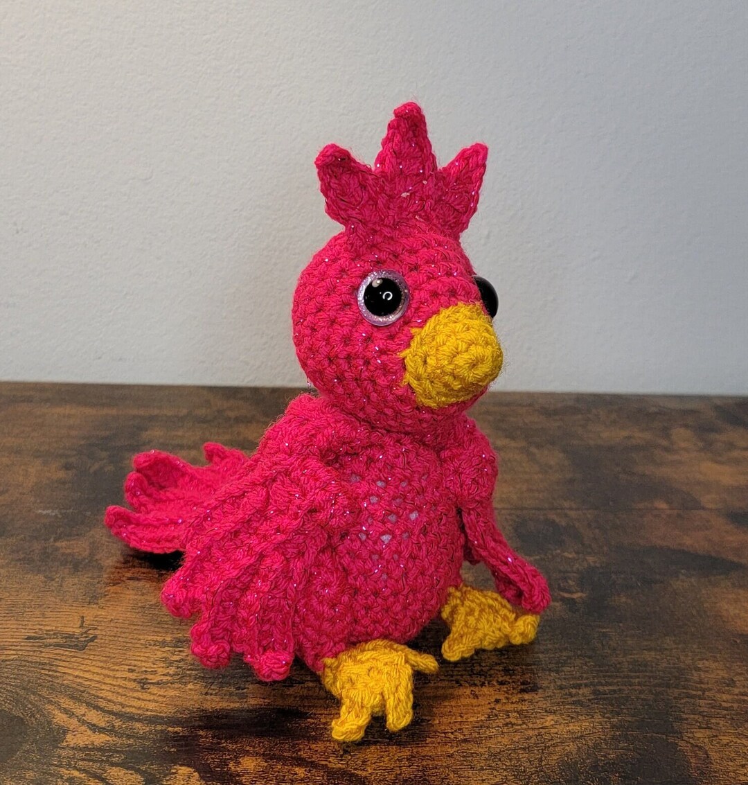 Phoenix Plushie, Pink Phoenix, Mythical Creature, Valentine's Day Gift ...