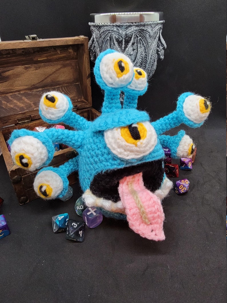 Beholder Plush Crochet Eye Stalk Monster Custom DND Monster - Etsy