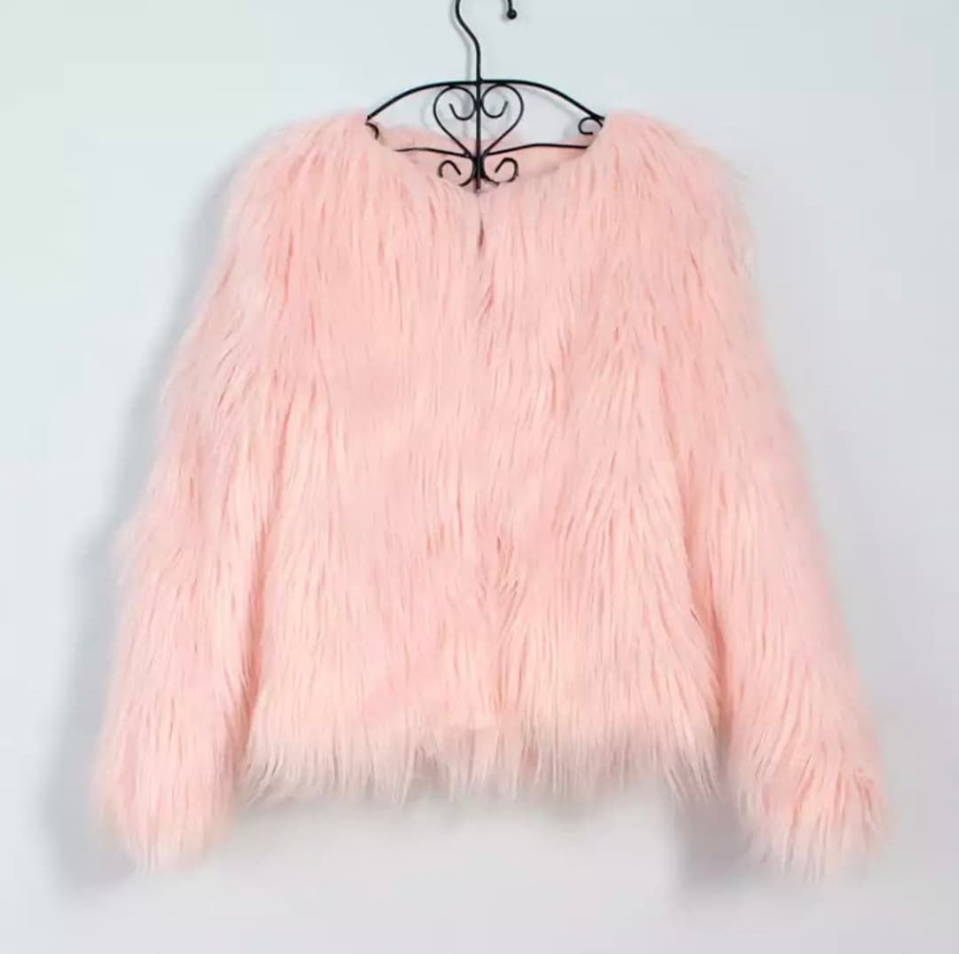 Pink Fluffy Jacket - Etsy