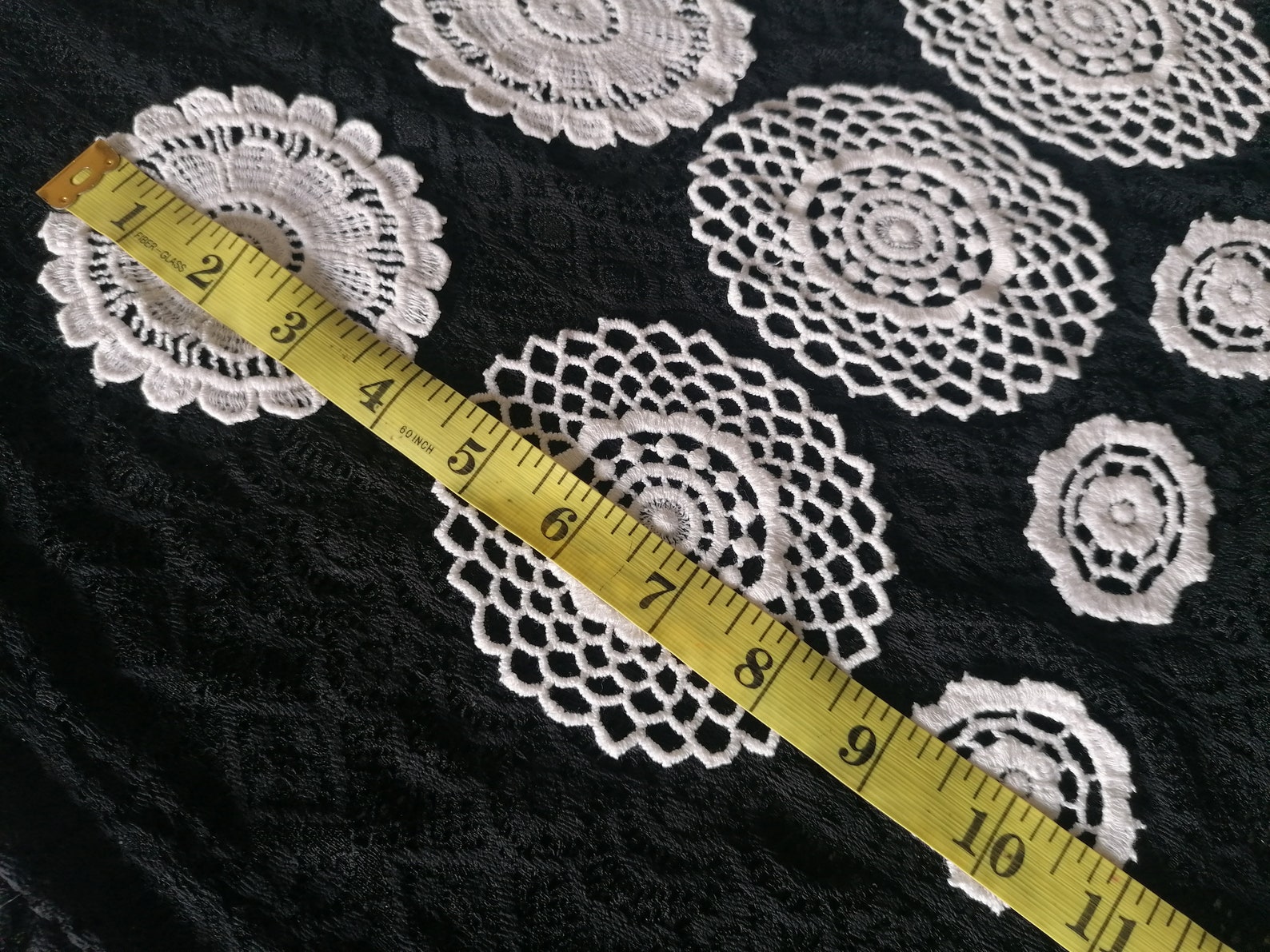 Set of 10 Lace Rounds, Imitation Crochet, Junk Journal Embellishments ...