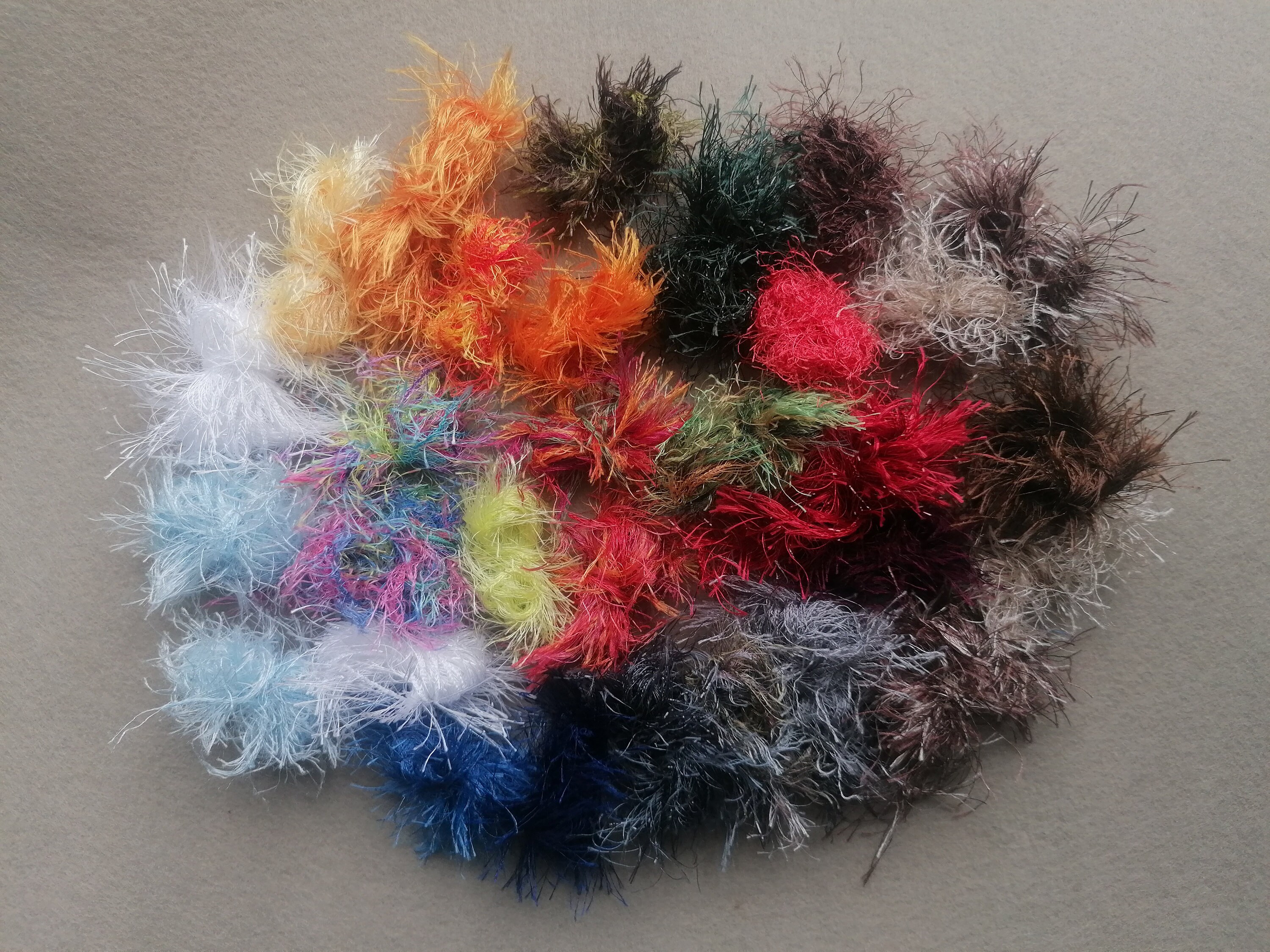 Eyelash Yarn Random Bundle, 10/20/30 X2 Merers Just Eyelash Yarn. - Etsy