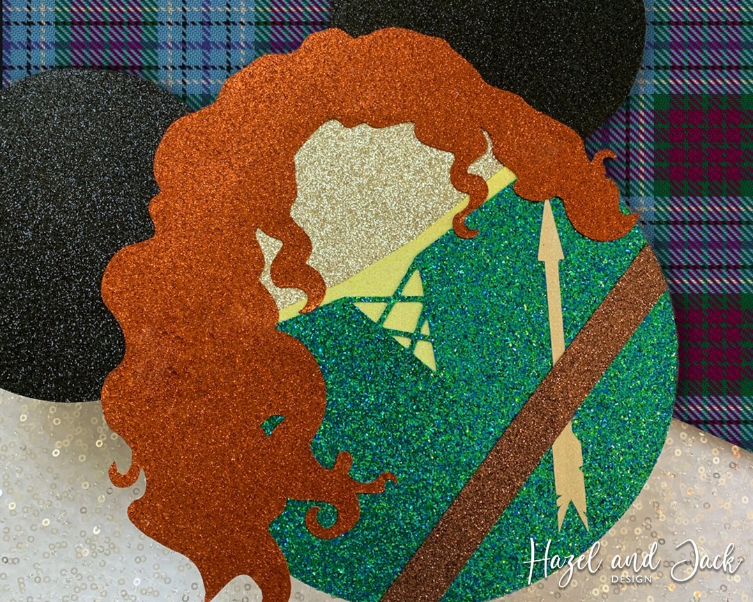 Merida brave Sparkly Wooden Door Decor Magnet for Disney - Etsy