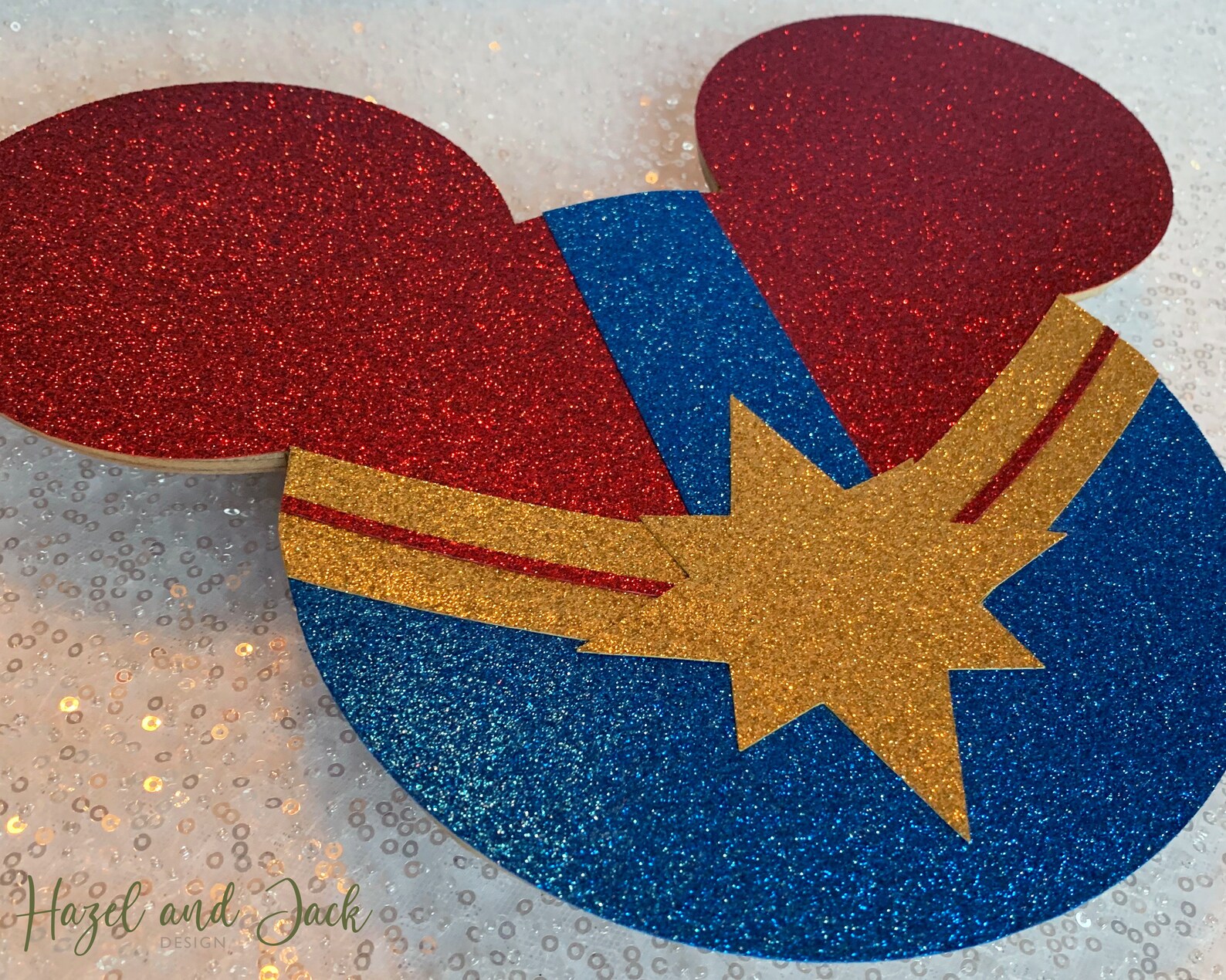 Captain Marvel Sparkly Wooden Door Decor Magnet for Disney Cruise - Etsy