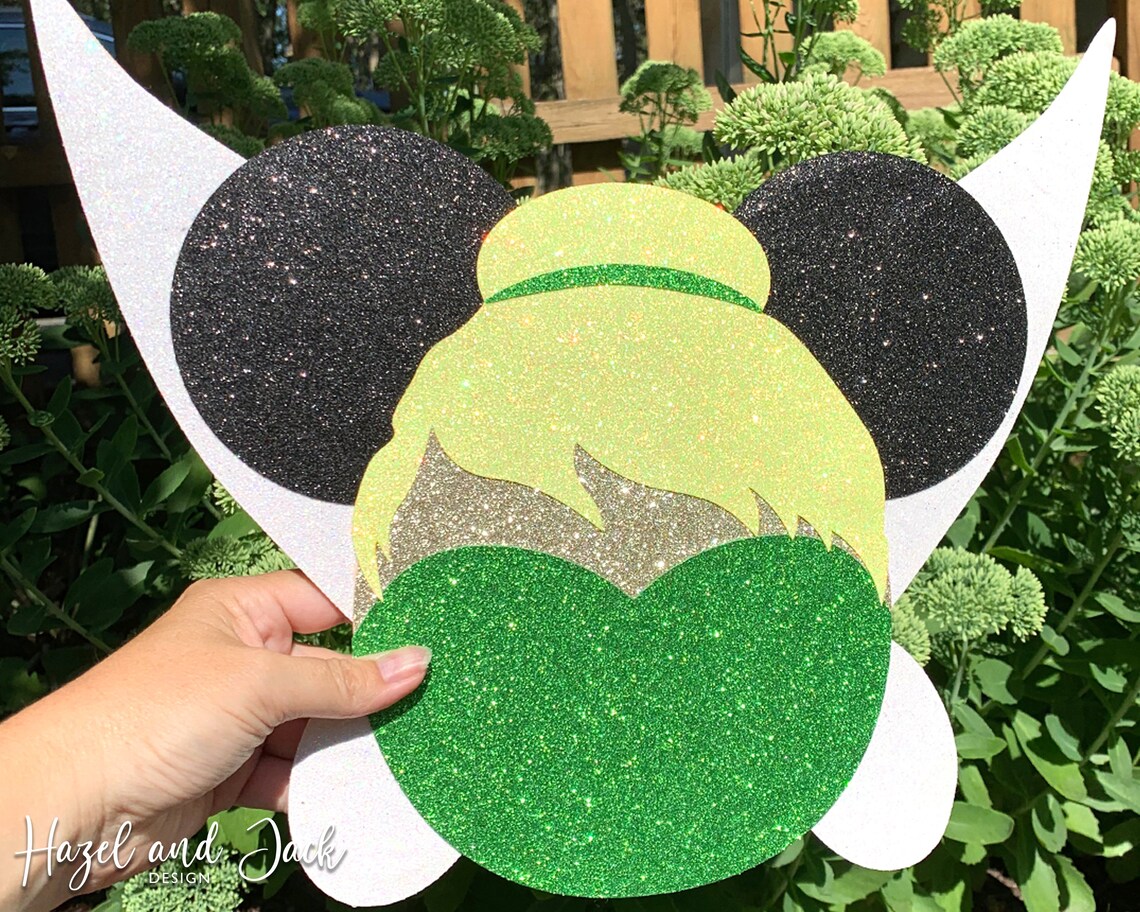 Tinker Bell Sparkly Wooden Door Decor Magnet for Disney Cruise - Etsy
