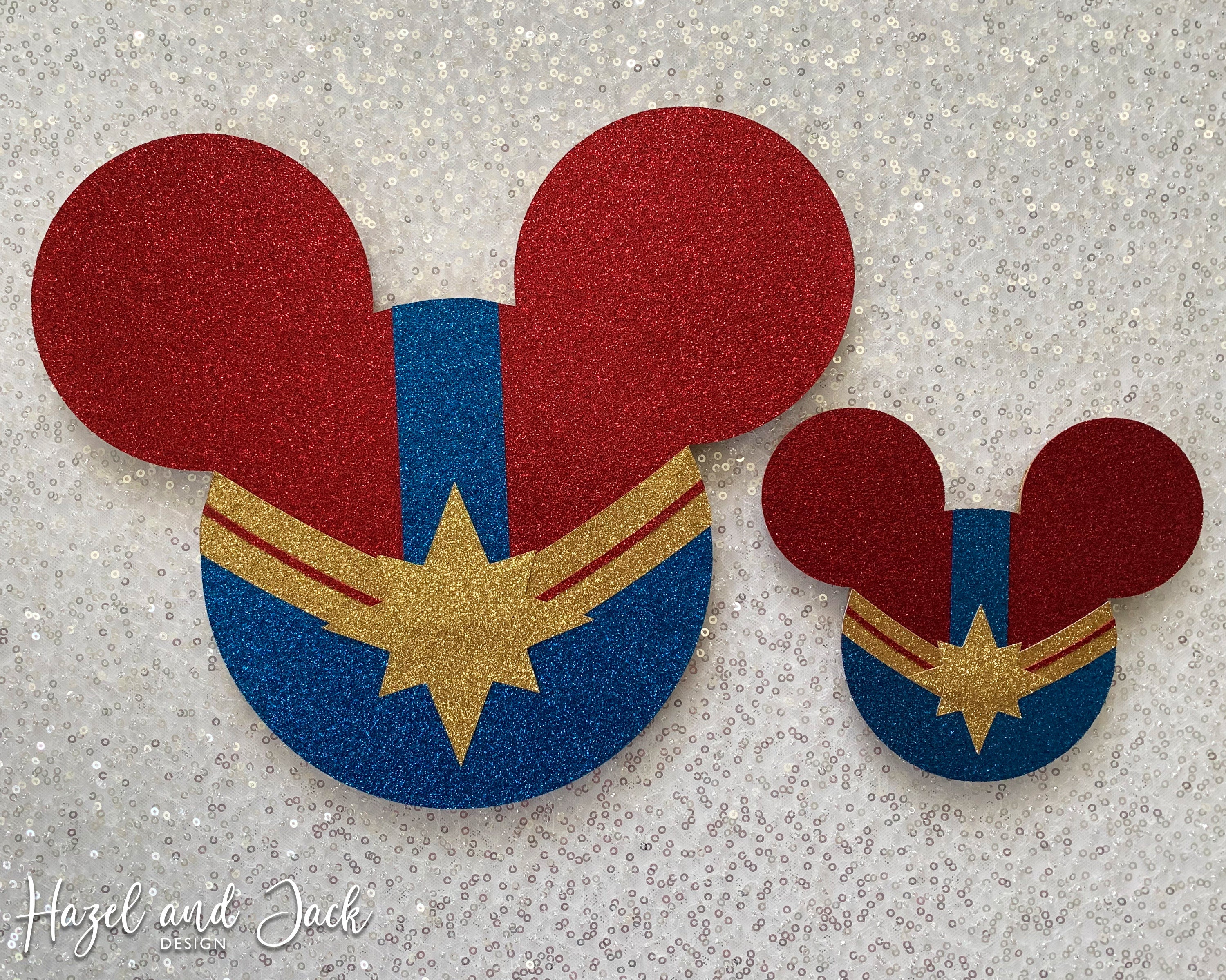 Captain Marvel Sparkly Wooden Door Decor Magnet for Disney Cruise - Etsy